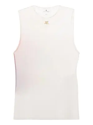 COURREGES Aura Tulle Top - Neutrals