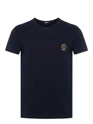Versace Medusa-print Jersey T-shirt - Blue