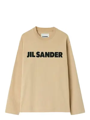 JIL SANDER Logo T-shirt - Brown