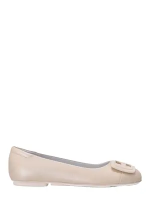 Hogan H661 Patent-leather Ballerinas - Neutrals