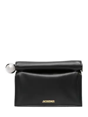 Jacquemus La Pochette Rond Carré Clutch - Black