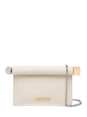 Jacquemus La Petite Pochette Rond Carré Bag - Neutrals