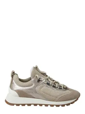 BRUNELLO CUCINELLI Panelled Lace-up Sneakers