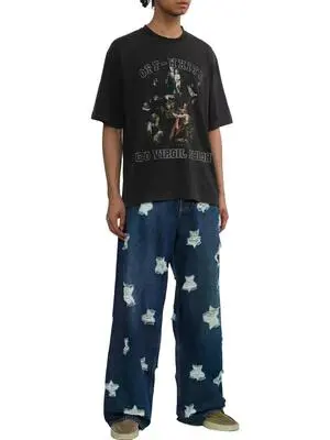 Off-White Mary Skate Cotton T-shirt - Black
