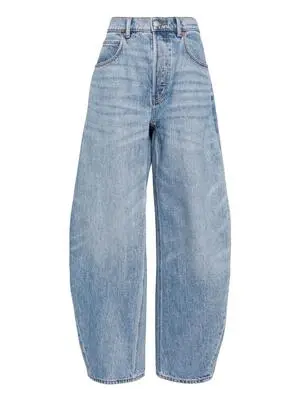 Alexander Wang Rounded Wide-leg Jeans - Blue