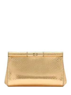 Dolce & Gabbana Snakeskin-effect Clutch - Gold
