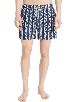 Oas Scribble Swim Shorts - Blue