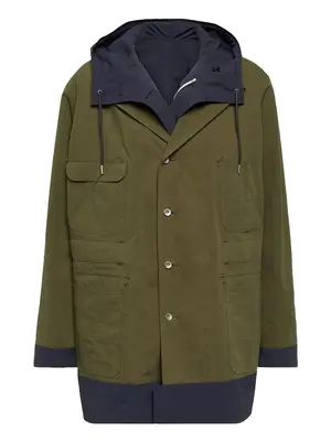 Sacai Reversible Cotton-blend Ripstop Coat - Green