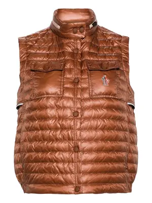 Moncler Gumiane Quilted Down Gilet - Red