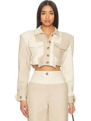 CAMILA COELHO Araceli Cropped Jacket