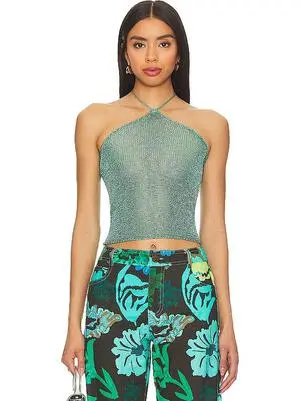 Superdown Jem Halter Top - Teal