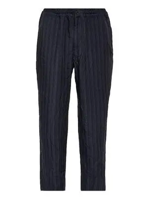 Comme Des Garçons Striped Straight Leg Trousers - Blue