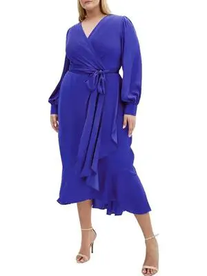 City Chic Ophelia Maxi Dress - Cobalt