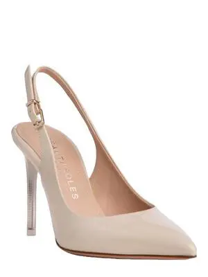 BEAUTIISOLES Marjorie Slingback Pumps - Beige