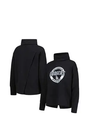 LEVELWEAR Los Angeles Dodgers Sunset Farm Team Pullover Sweatshirt By - Black