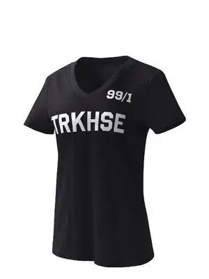G-III 4HER BY CARL BANKS Trackhouse Racing "dream Team" V-neck T-shirt - Black