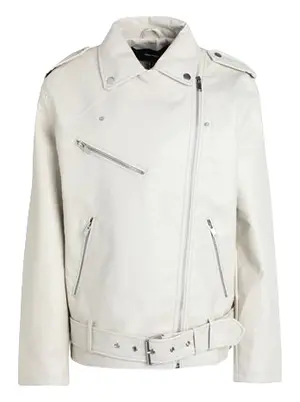 Vero Moda Coated Biker Jacket - White