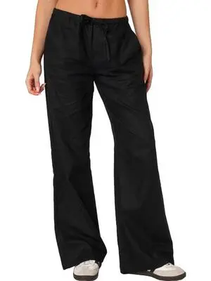 EDIKTED Maison Wide Leg Pants - Black