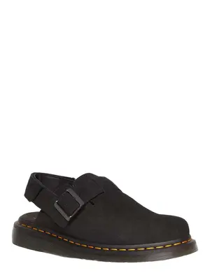 Dr. Martens Jorge Ii Suede Slingback Mules - Black