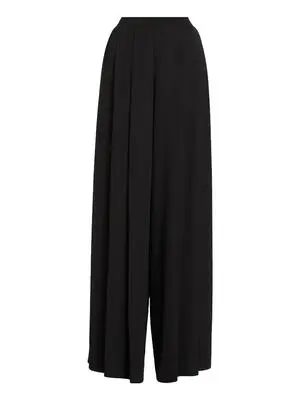 L'Agence Nova Pleat Straight-leg Pants - Black
