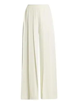 L'Agence Nova Pleat Straight-leg Pants - Ivory