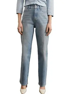 HOBBS LONDON Limited Leigh Straight Leg Jean - Light Blue