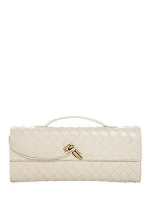 BOTTEGA VENETA Andiamo Intrecciato Leather Clutch