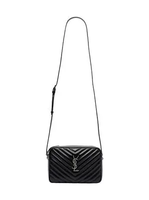 Saint Laurent Lou Quilted Leather Camera Bag - Black