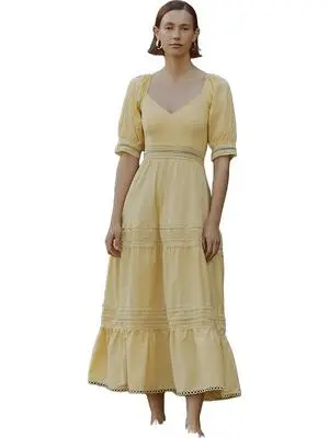 Peixoto Isabella Midi Dress - Honey