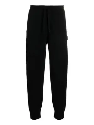 Sandro Drawstring Fine-knit Track Pants - Black