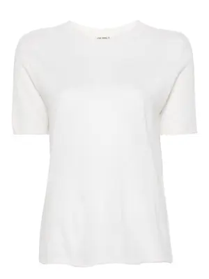 LISA YANG Ari Cashmere T-shirt - Neutrals