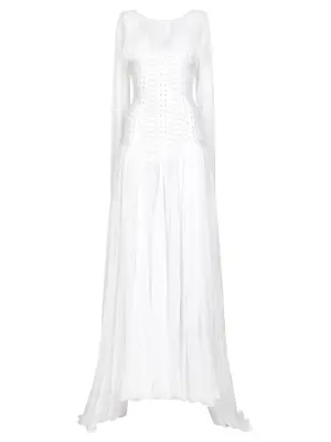 Dolce & Gabbana Corseted Gown - White