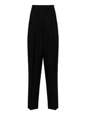 Random Identities Pleated Tailored Trousers - Black