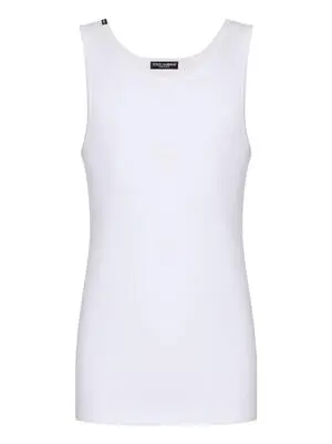 Dolce & Gabbana Cotton Tank Top - White