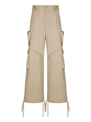 Dolce & Gabbana Wide-leg Cargo Trousers - Neutrals