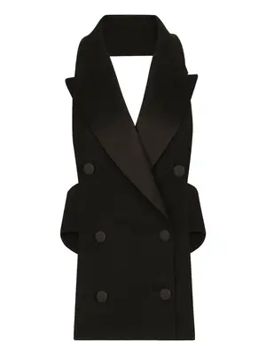 Dolce & Gabbana Open-back Waistcoat - Black