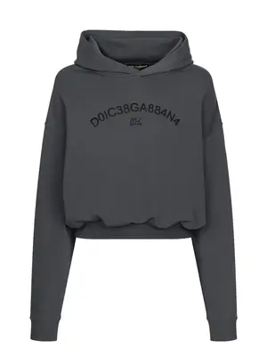 Dolce & Gabbana Logo-print Hoodie - Grey