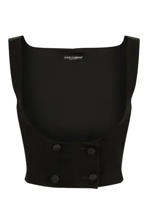 Dolce & Gabbana Double-breasted Waistcoat - Black