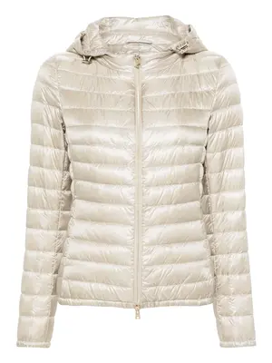 Herno Angela Quilted Puffer Jacket - Neutrals