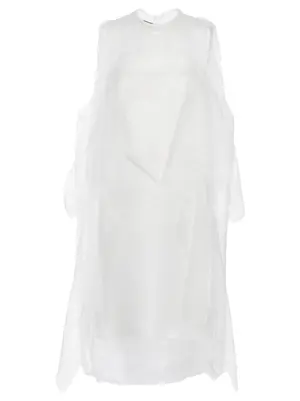 Prada Technical Voile Dress - White