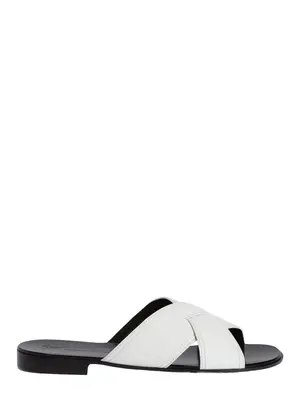 GIUSEPPE ZANOTTI Flavio Crossover-strap Sandals - White
