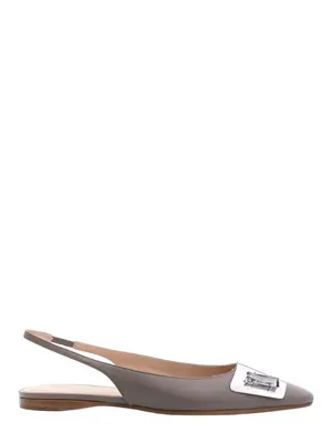 Roberto Festa Rex Slingback Ballerina Shoes - Grey