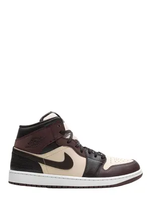 JORDAN Air 1 Mid Se Velvet Sneakers - Brown