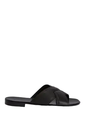 GIUSEPPE ZANOTTI Flavio Crossover-strap Sandals - Black