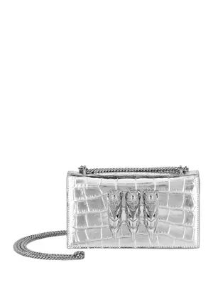 Philipp Plein Small Skull-appliqué Shoulder Bag - Silver