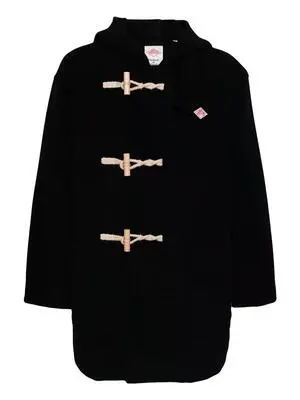 DANTON Wool-blend Duffle Coat - Black