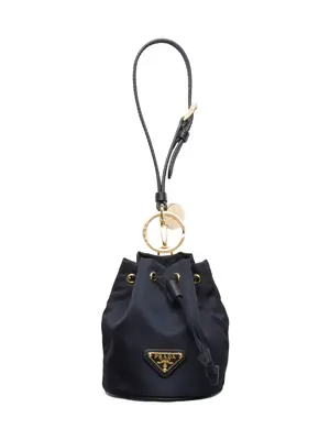 Prada Re-nylon Keychain Charm - Blue