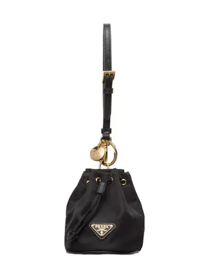 Prada Mini Re-nylon Keychain Charm - Black