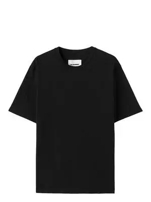 JIL SANDER Logo-print Cotton T-shirt - Black