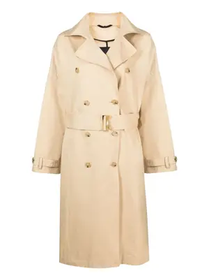 Patrizia Pepe Double-breasted Trench Coat - Neutrals